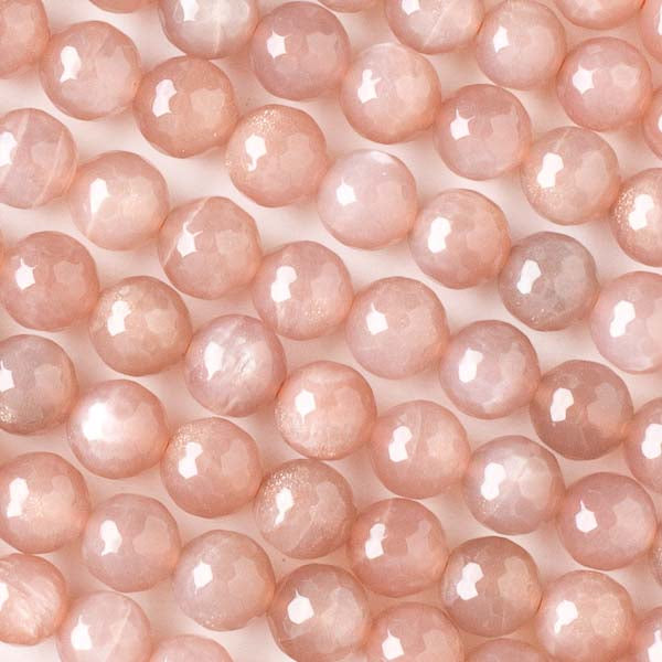 peach moonstone beads