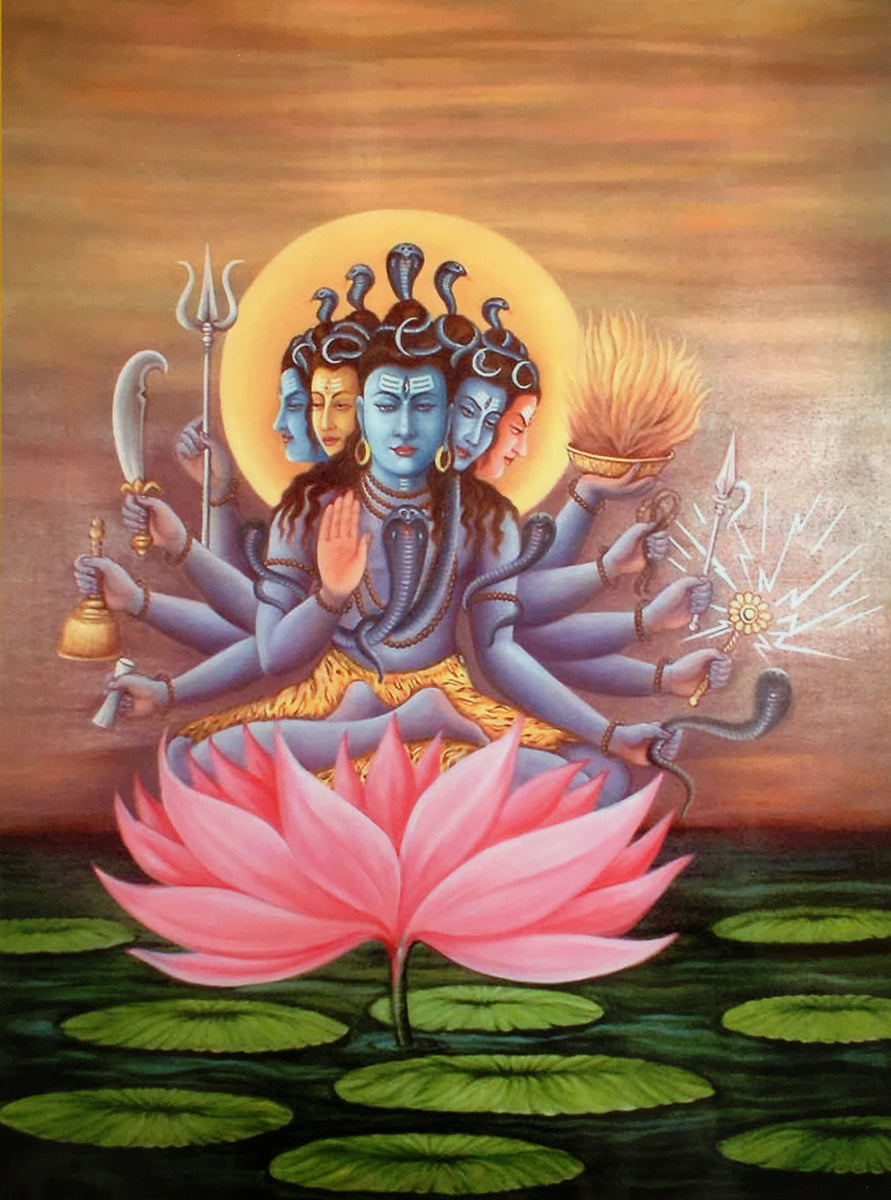Shiva with Ten Arms Art Print – Life is a Gift Shop